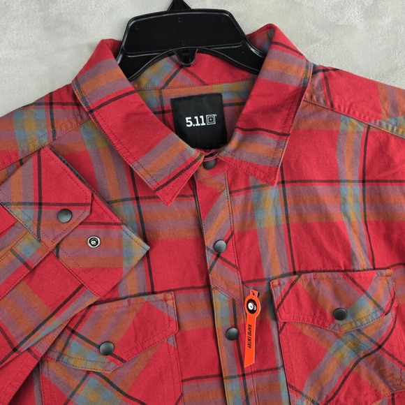 5.11 Tactical | Shirts | 51 Tactical Gunner Plaid Ls Flannel Shirt Mens ...